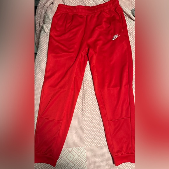 Nike | Pants | Nike Mens Red Sweatpants | Poshmark